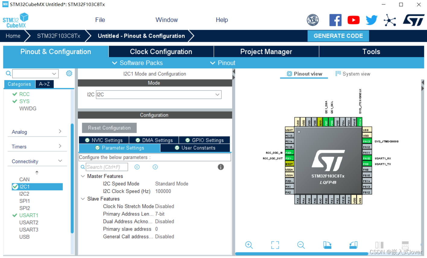STM32 (基于HAL库) 硬件IIC读写任意AT24CXX芯片-CSDN博客