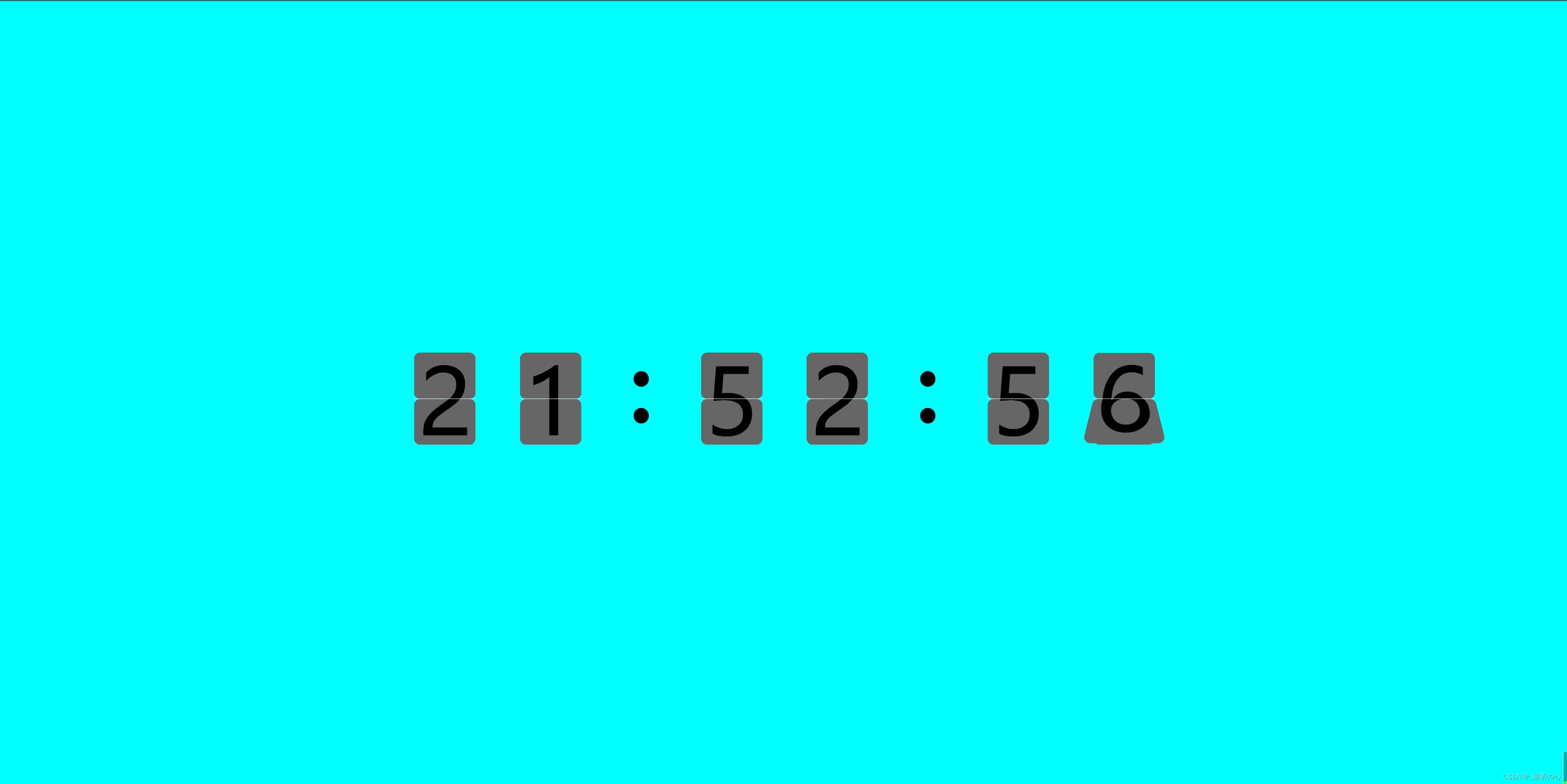Javascript And Css 时钟翻转效果js旋转的时钟 Csdn博客