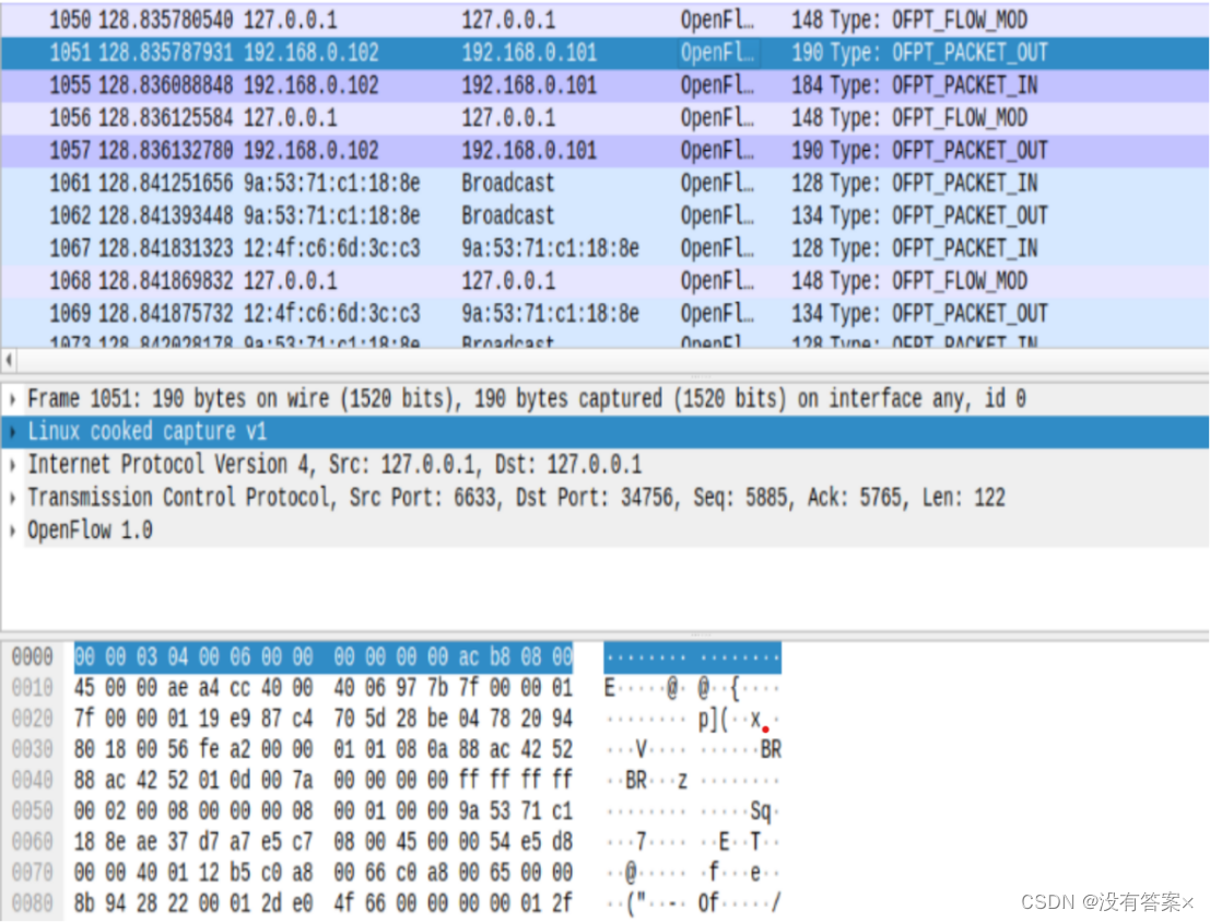 Open Flow协议实践分析_实验四、 openflow协议分析-CSDN博客