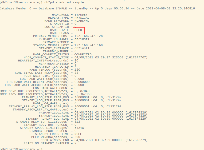 DB2高可用基础-主从HADR_sql1776n-CSDN博客