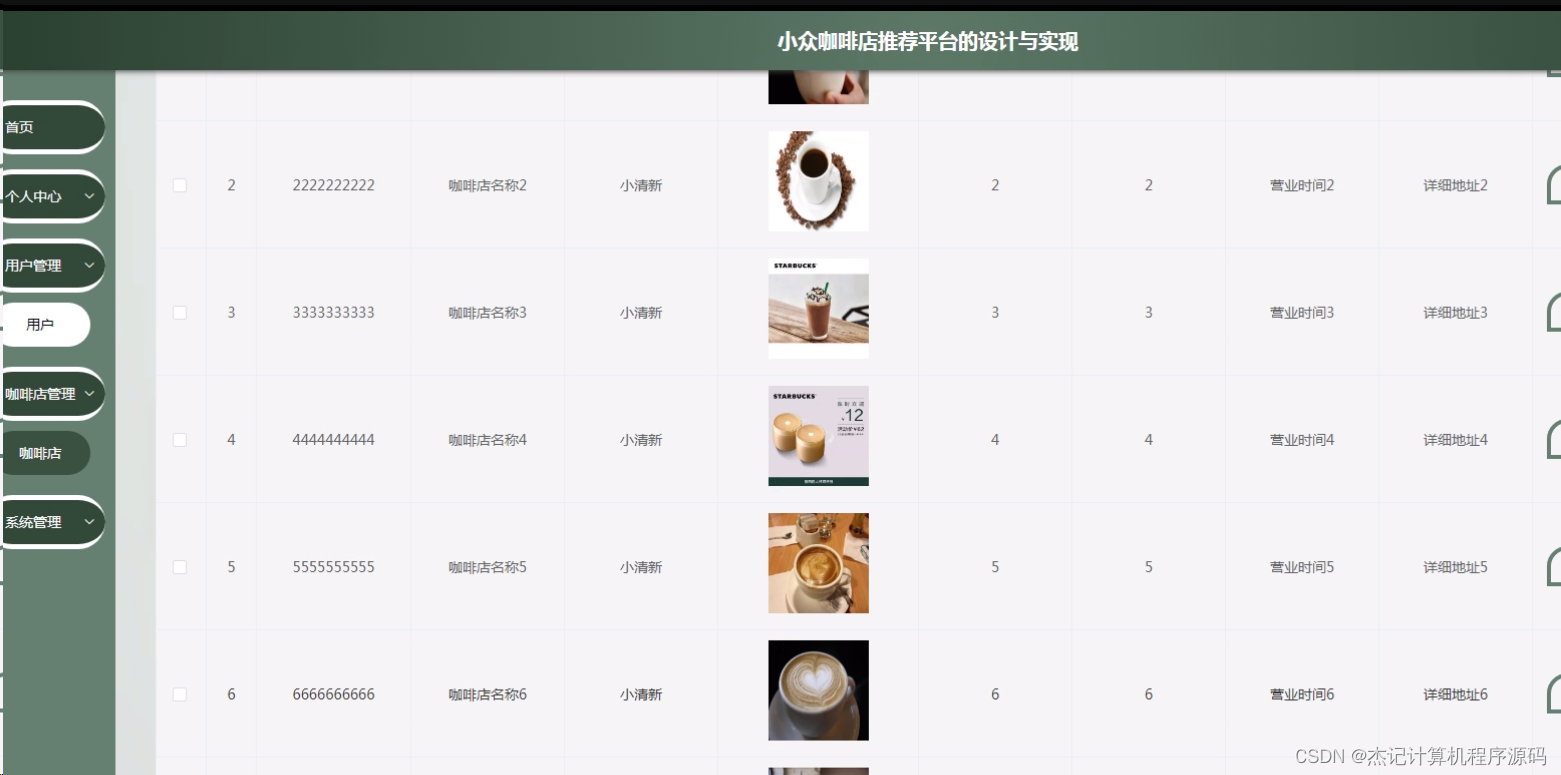 Java毕业设计小众咖啡店推荐平台的设计与实现（springbootmysqljdk18meven）java小咖啡 Csdn博客