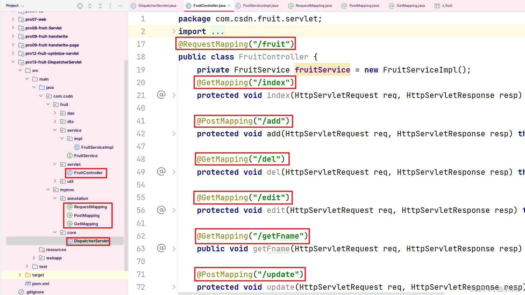 项目实战：新增@RequestMapping和@GetMapping和@PostMapping三个注解_java requestmapping postmapping-CSDN博客
