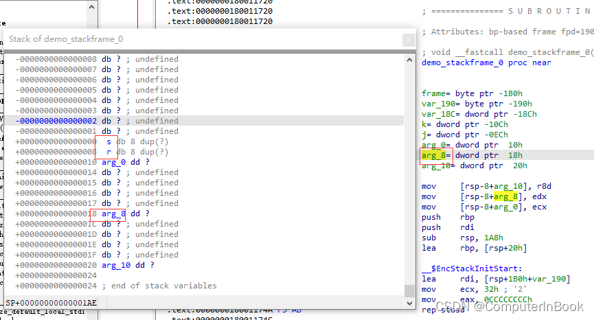 IDA反汇编之栈帧例释_idapro rbp-CSDN博客