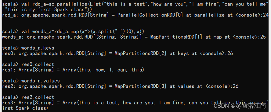 【spark-Spark编程-笔记2】sc.textFiIe、mapValues、KeyBy、groupByKey、reduceByKey、计算每个学生总成绩_spark输出学生总成绩要求两 ...
