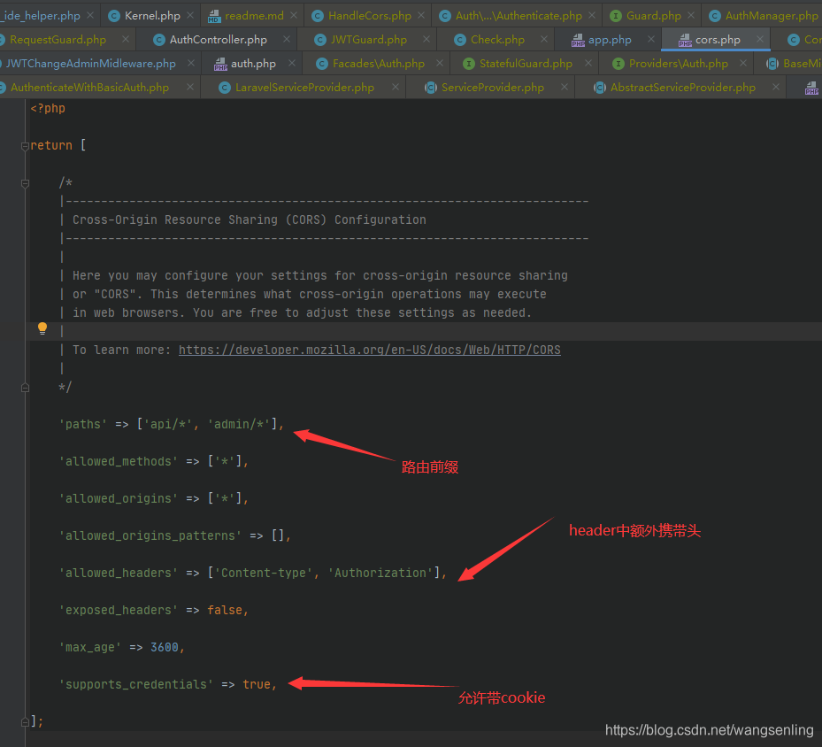 Laravel70全局跨域设置 Corsphp 掌握流程记录 使用phpstorm开发器laravel Corsphp Csdn博客