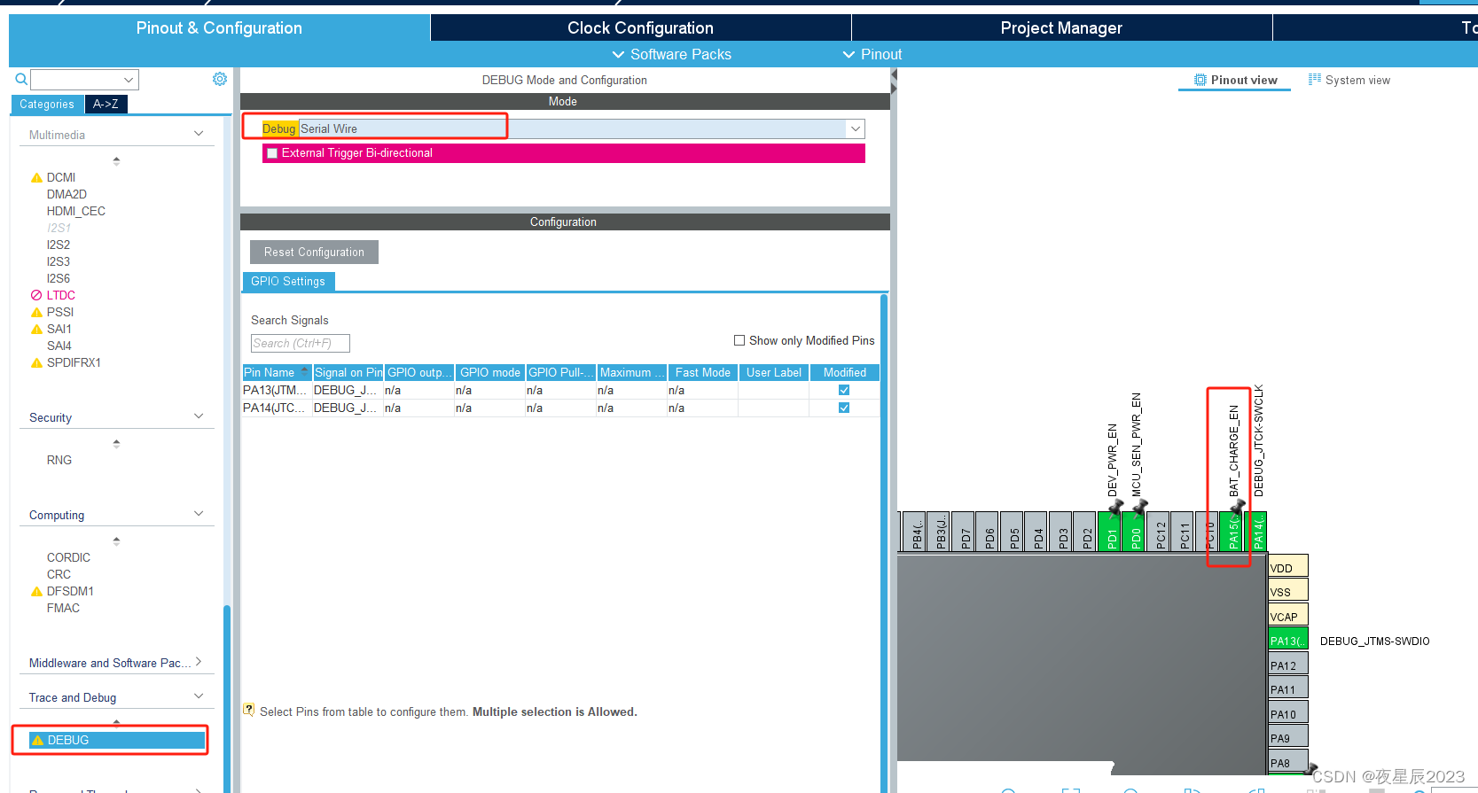 STM32 PA15/JTDI 用作普通IO，烧录口不能使用问题解决_STM32-CSDN专栏