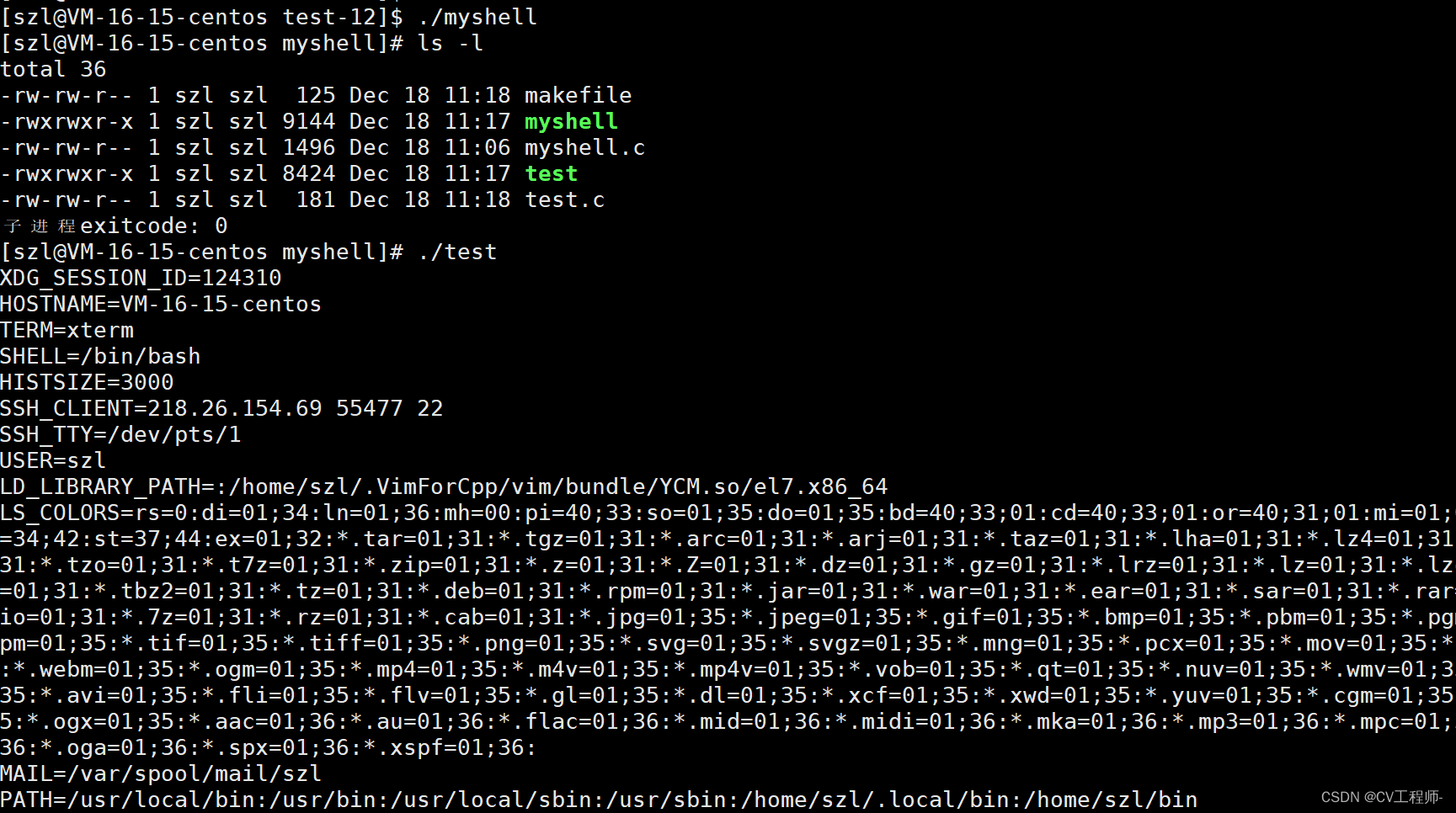 Linux5.4、实现一个简单shell_linux 5.4-CSDN博客