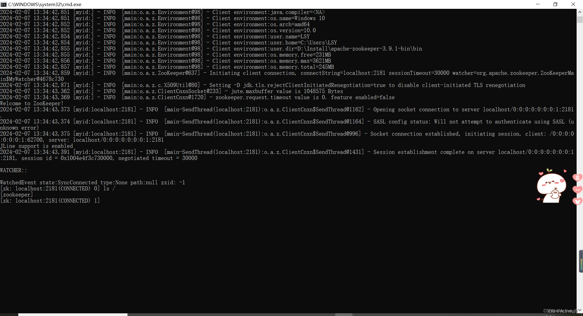ZooKeeper安装及配置（Windows版）_zypper 客户端配置-CSDN博客