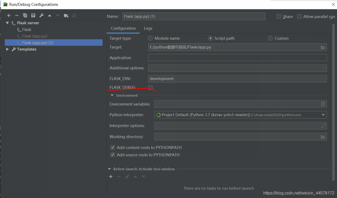 问题解决：Flask开启Debug mode模块进行调试(PyCharm 环境及其他)_flask 调试 pycharm-CSDN博客