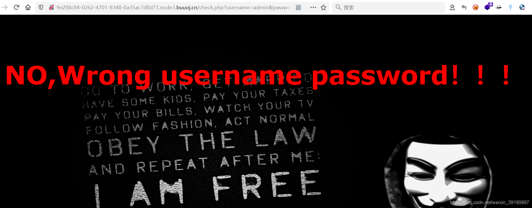 CTFWeb-BUUCTF竞赛真题WriteUp(1）_ctf no0b_ctf登录题 用户名 密码-CSDN博客