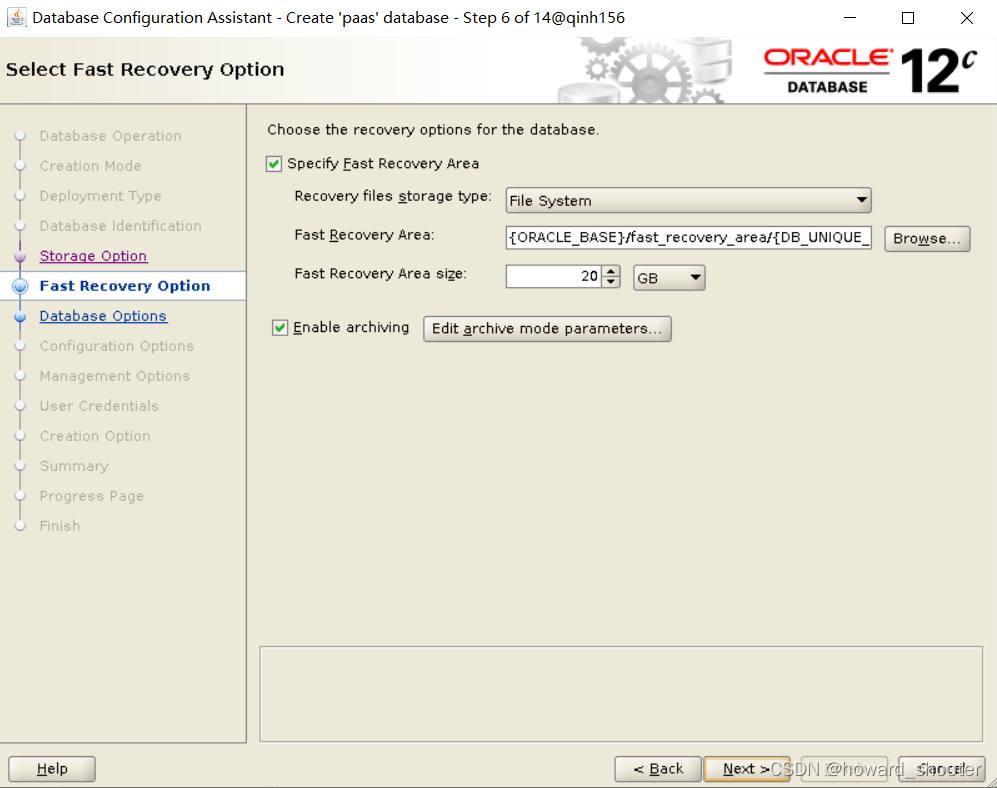 Oracle 12c DBCA建库_global database name-CSDN博客