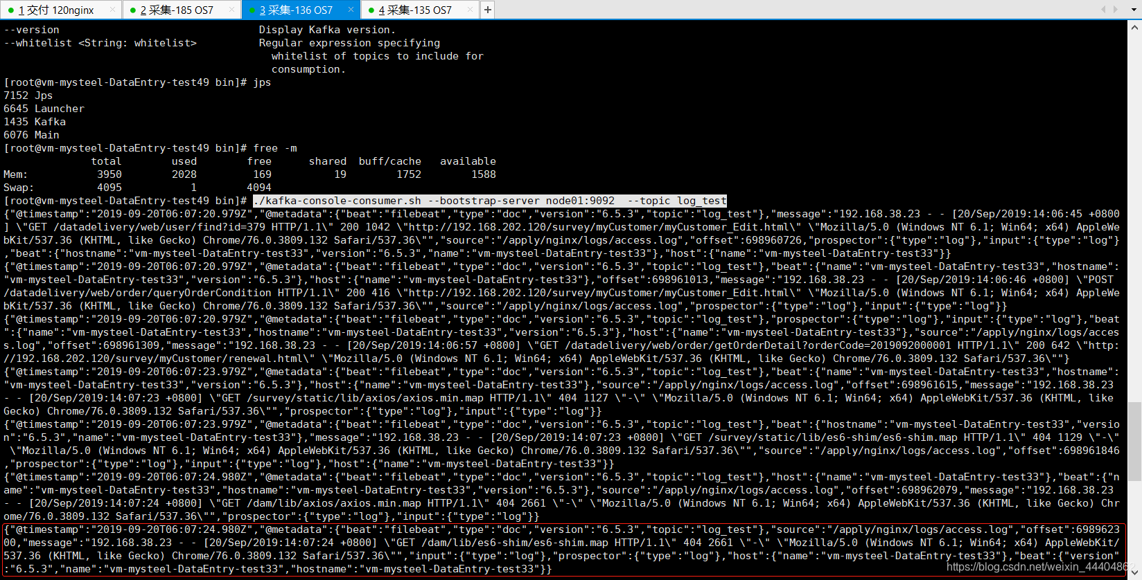 快速搭建轻量级日志采集系统 filebeat读取日志文件到kafka_kafka_快快平身-魔乐社区
