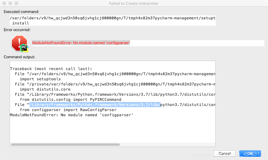 Python 3.7解决 ConfigParser问题_modulenotfounderror: no module named 'configparser-CSDN博客