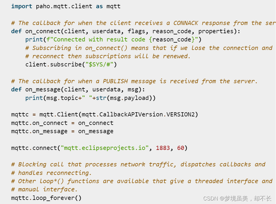 Python MQTT的运用 : 库 Paho-MQTT V2.0.0 日志2024/6/30_raise valueerror( valueerror: unsupported ...