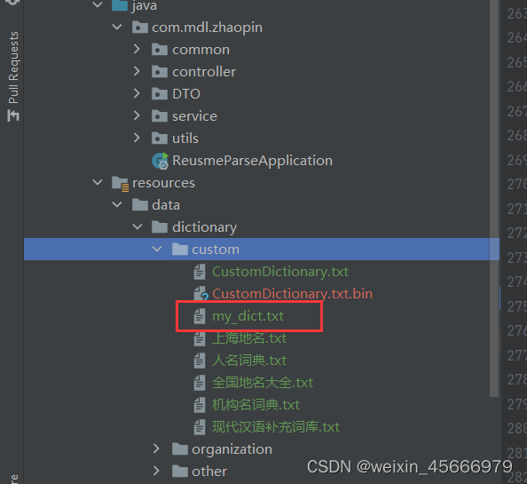Maven管理jar包的springBoot项目使用Hanlp自定义词典分词_spring boot hanlp 自定义词典-CSDN博客