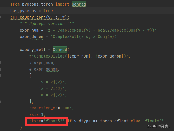 [pyKeOps] Warning : keyword argument dtype in Genred is deprecated ； argument is ignored.-CSDN博客