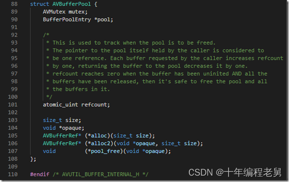 ffmpeg buffer管理_ffmpeg项目中avbufferpool和bufferpoolentry-CSDN博客