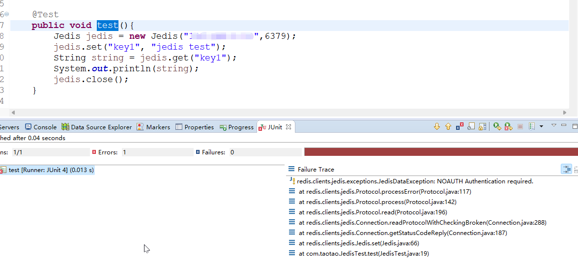 redis.clients.jedis.exceptions.JedisDataException: NOAUTH Authentication required-CSDN博客