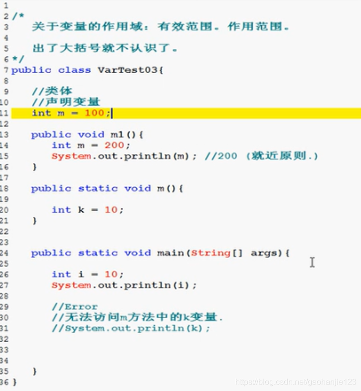 Java之变量的作用域java中变量的作用域 Csdn博客