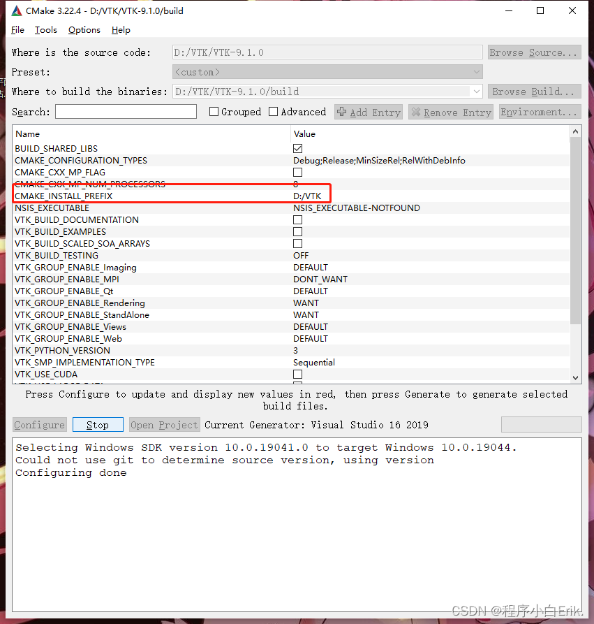 保姆级教程：PCL1.12.1+QT5.14.2+vs2019+cmake3.22.4+vtk9.1.0点云图基于c++/qt的vtk库的使用（后期讲函数使用方法，底层分析，算法相关）_vs ...