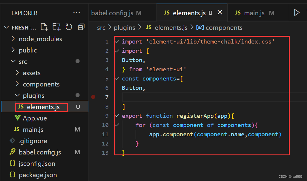 element ui 按需引入及.babelrc配置_element-ui .babelrc-CSDN博客