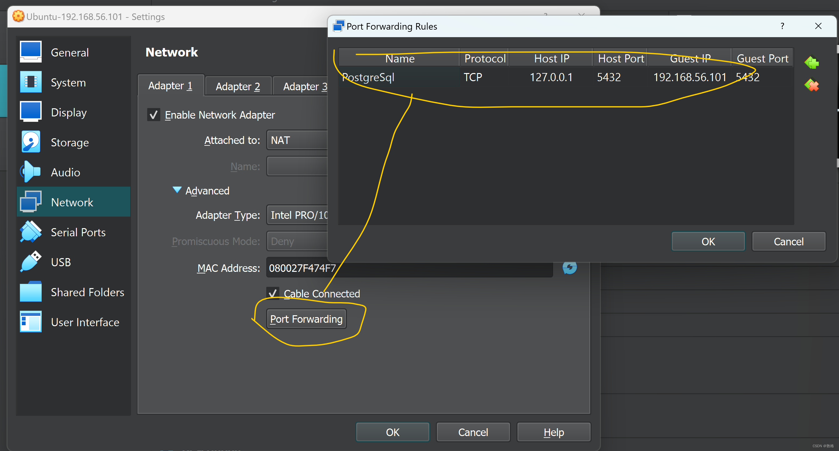 宿主机连接Virtual box中的PostgresSQL_主机访问虚拟机postgres-CSDN博客