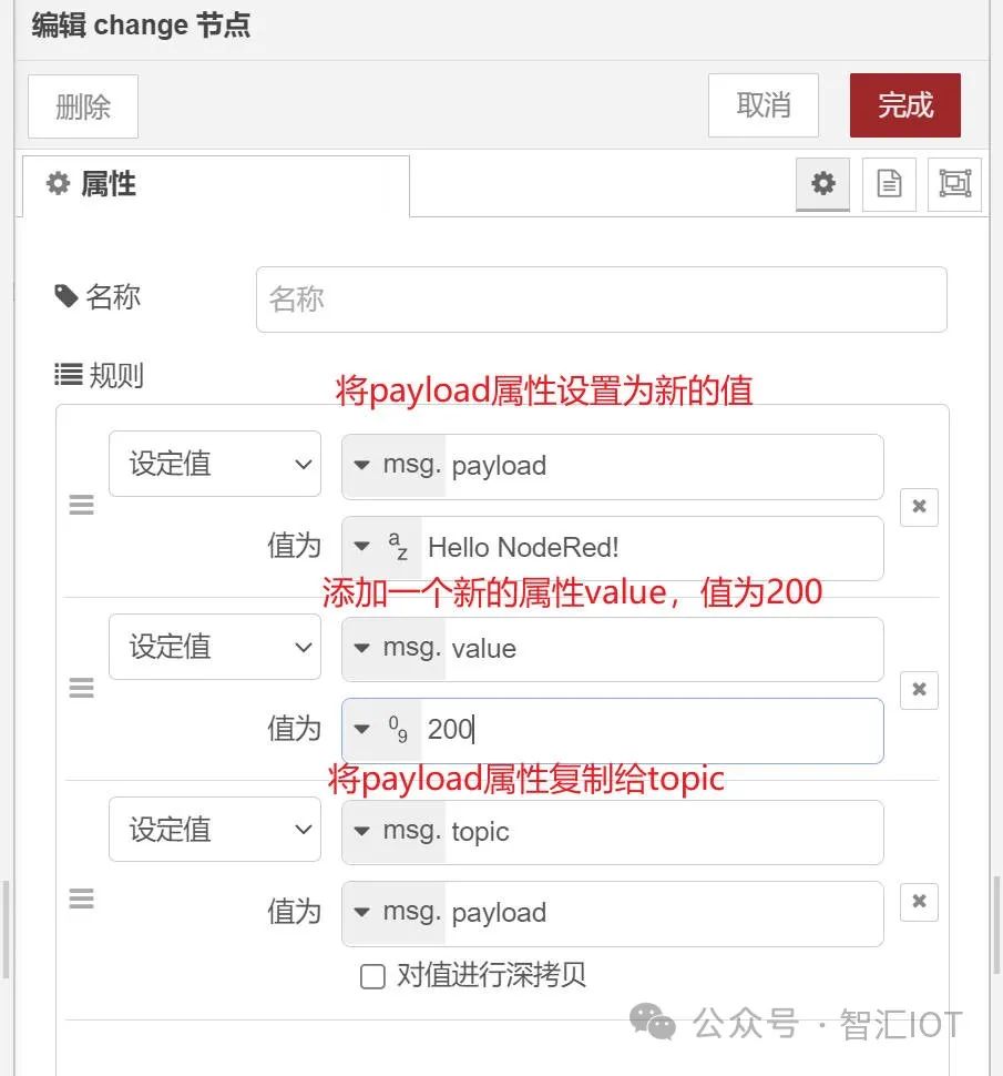 Node-RED基础节点探秘：Change 节点的使用_node-red change-CSDN博客