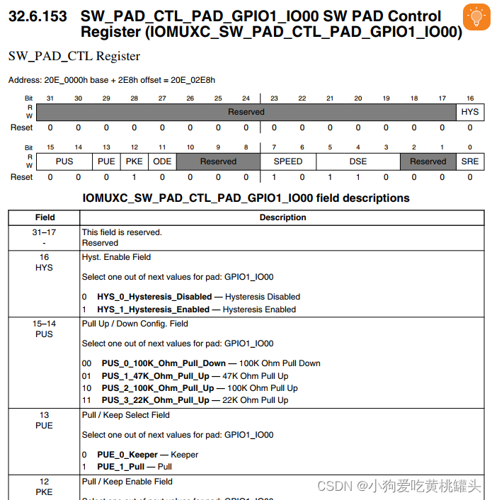正点原子[第二期]Linux之ARM（MX6U）裸机篇学习笔记-6 I.MX6U GPIO介绍-CSDN博客
