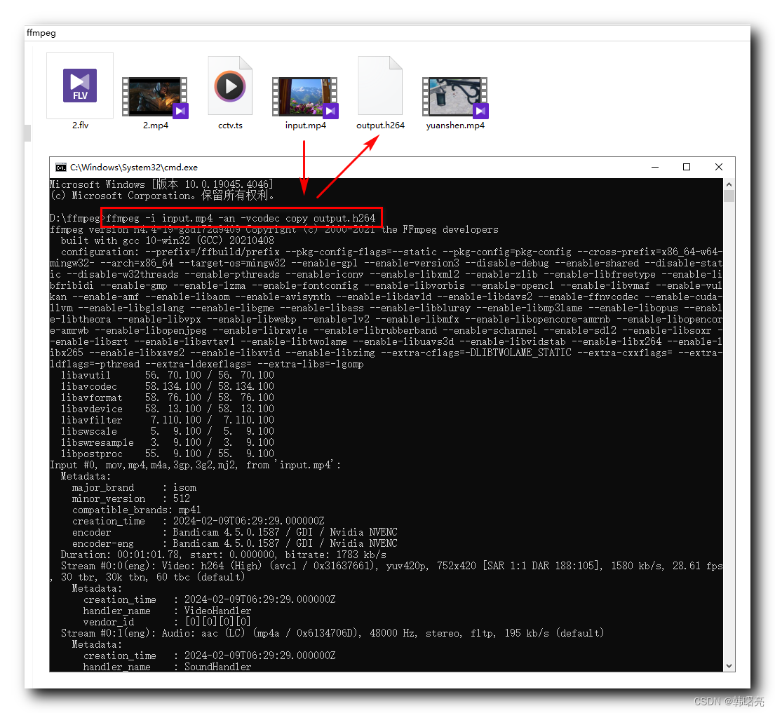 【ffmpeg】ffmpeg 命令行参数 ⑤ 使用 Ffmpeg 命令提取 音视频 数据 保留封装格式 保留编码格式 重新编码 Ffmpeg 提取音频 Csdn博客