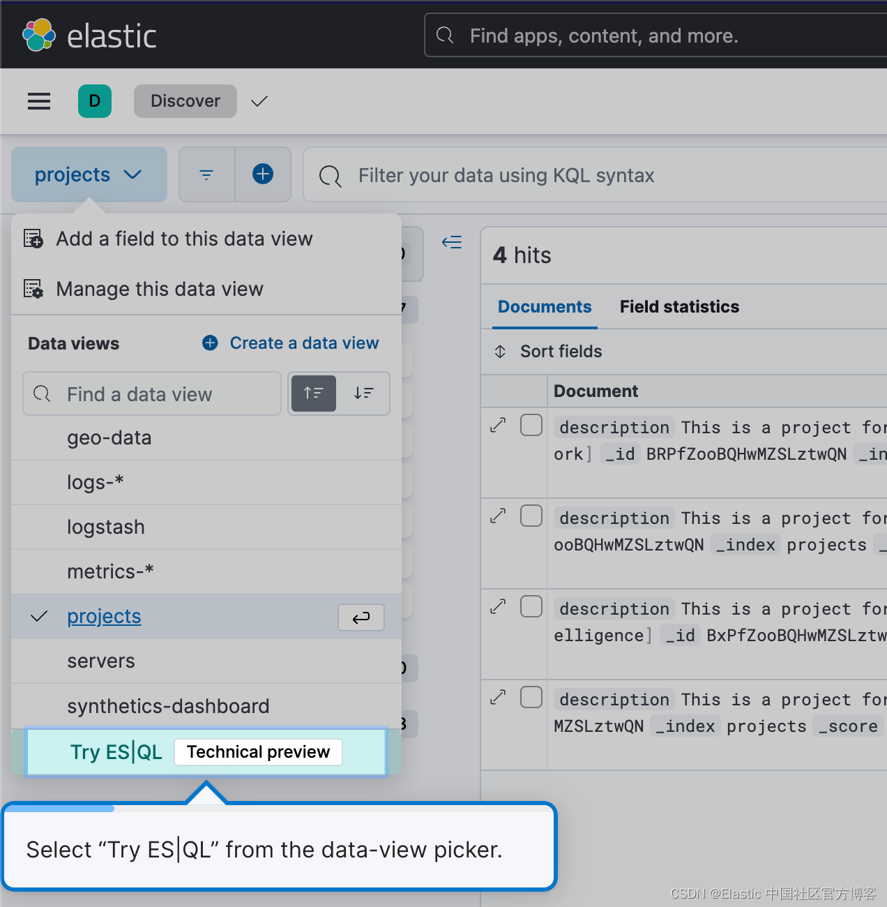 ES|QL（Elasticsearch 查询语言）入门-CSDN博客