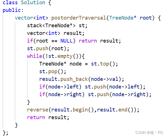 代码随想录day17（2）二叉树：二叉树的后序遍历（leetcode145）-CSDN博客