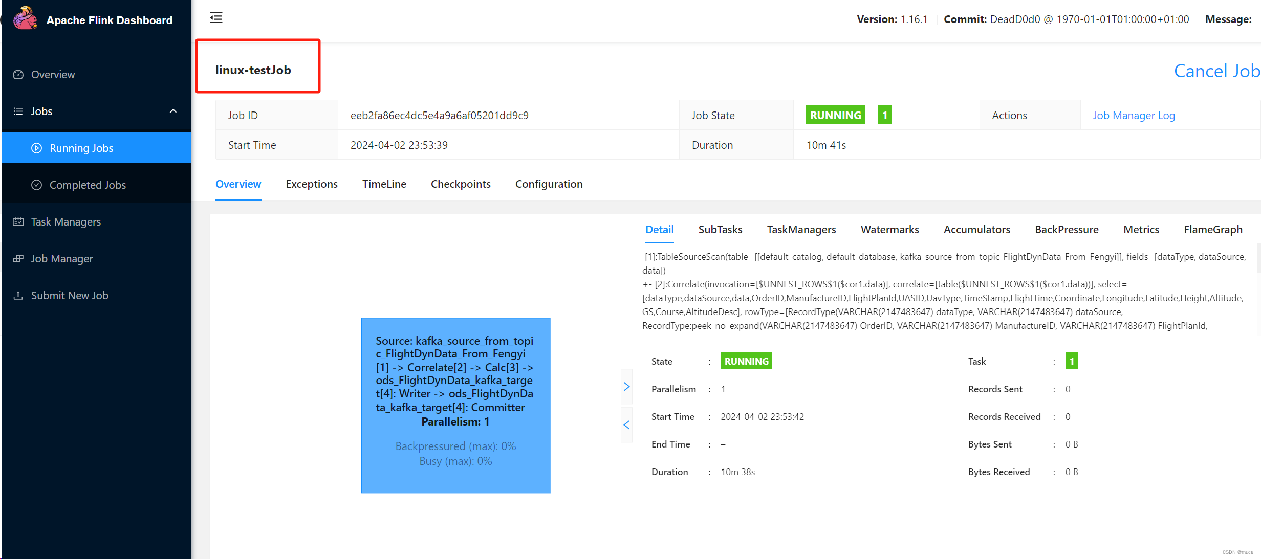 FlinkSQLAPi设置job名_flink set jobname-CSDN博客