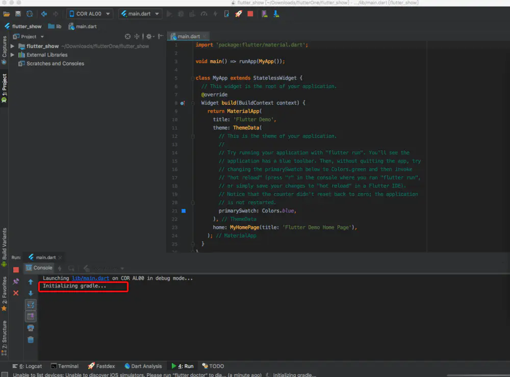 解决flutter项目卡在initializing Gradle界面的问题initializing The Flutter Sdk 卡住 Csdn博客 3433