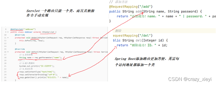 框架的优点（SpringBoot VS Servlet）_java servlet 和spring boot-CSDN博客