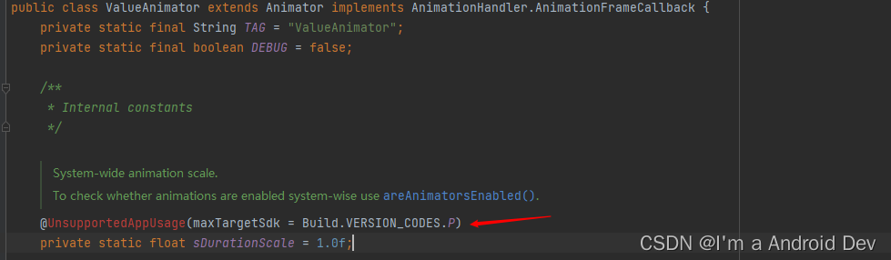 关于解决Android系统开发者选项关闭动画后ValueAnimator不生效的问题_me.weishu.reflection.bootstrapclass-CSDN博客