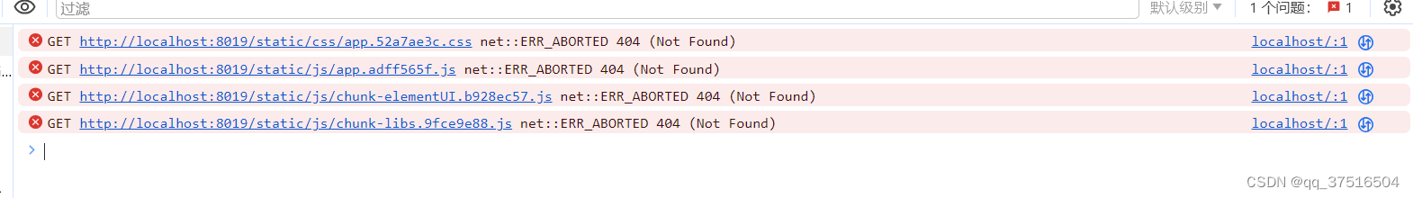 Uncaught SyntaxError: Unexpected token ‘＜‘ (at chunk-elementUI.b928ec57.js:1:1)chunk-libs ...