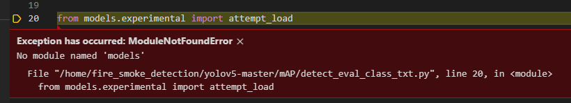 Pytorch: ModuleNotFoundError: No module named ‘models’的解决方法_models.experimental-CSDN博客