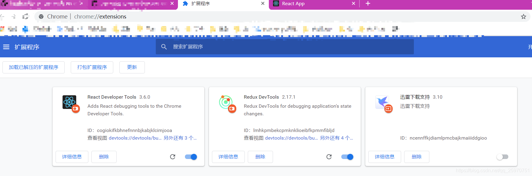 react chrome 扩展程序之 React Developer && Tools Redux DevTools_react devtools 和react developer tools ...