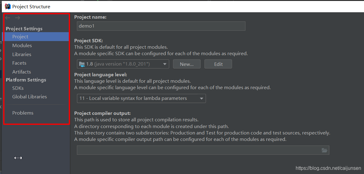 IntelliJ IDEA（七） ：Project Structure详细说明_idea project compiler output-CSDN博客