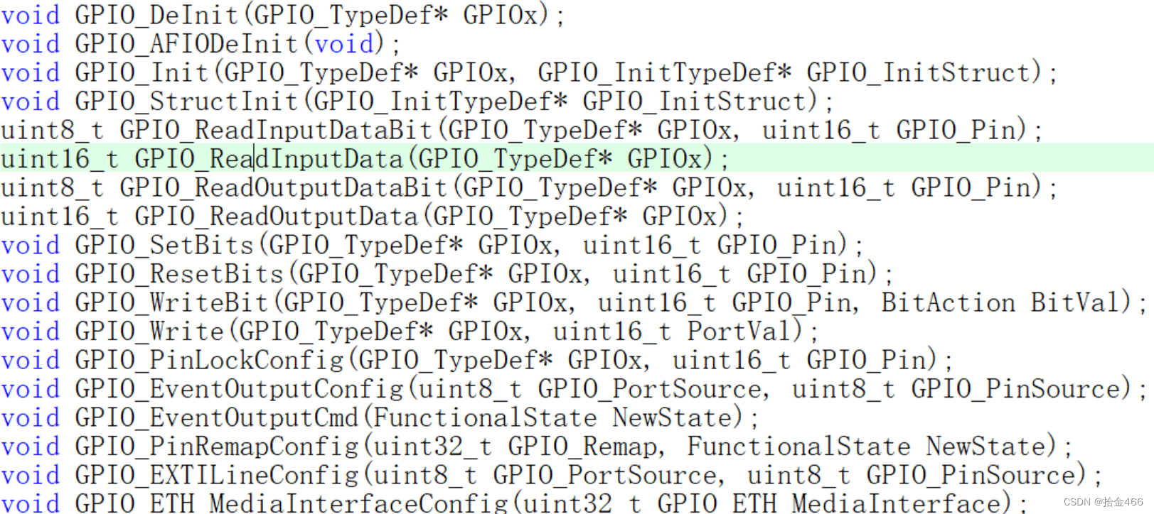 stm32f103 标准库gpio配置_stm32f103库函数配置-CSDN博客