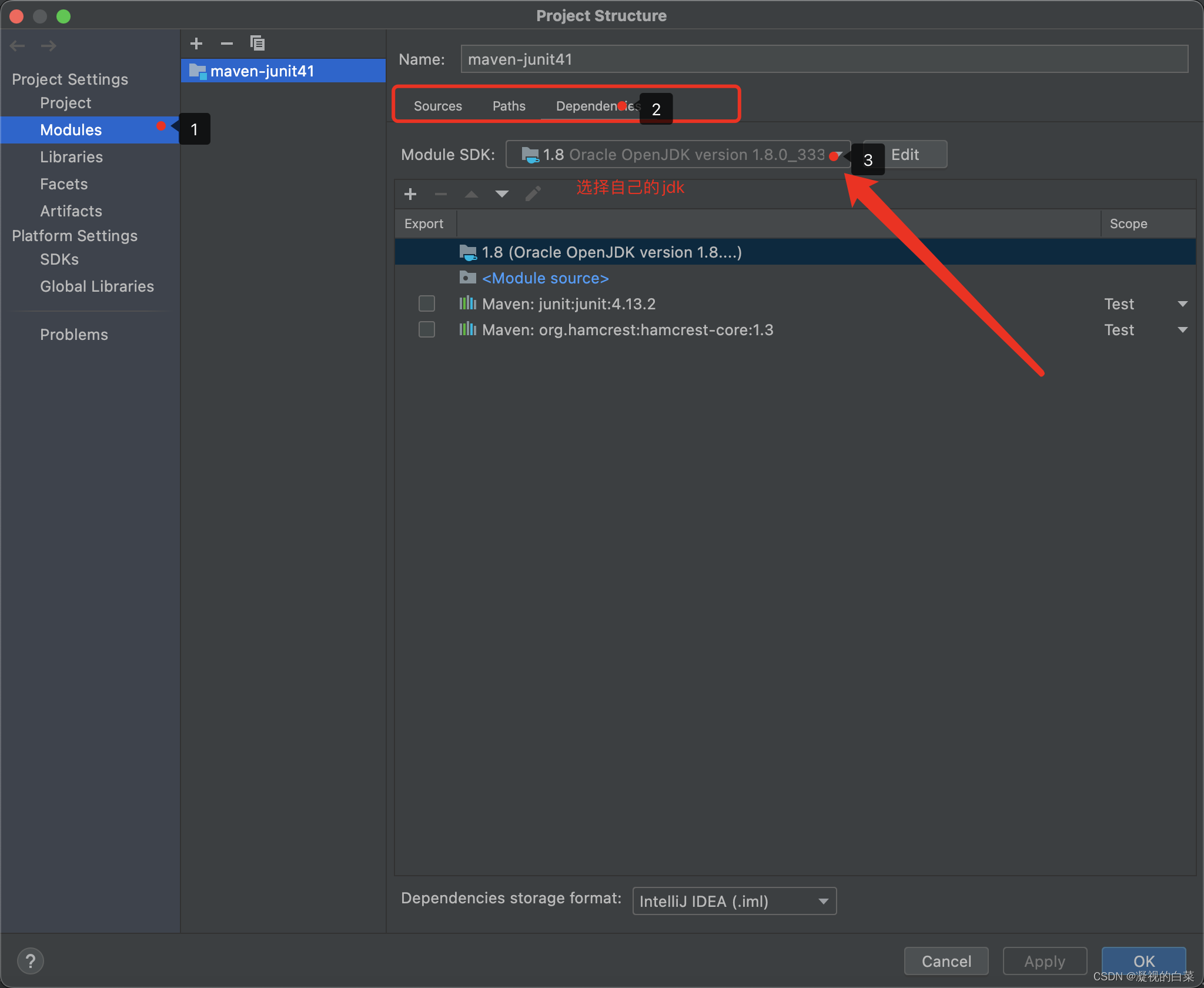java: JDK isn‘t specified for module ‘maven-junit41‘解决办法_java: jdk isn't specified for module-CSDN博客