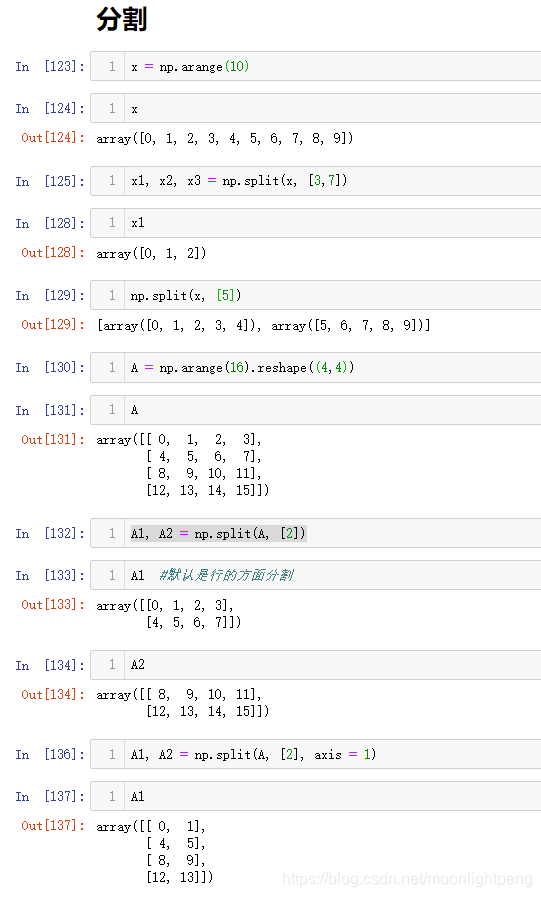 Python3入门机器学习经典算法与应用 第3章 Numpy数组的合并与分割和相处的好的英ul Pllnpcn Csdn博客 9223