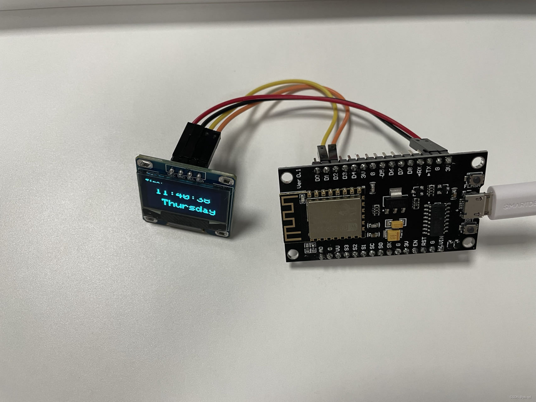 ESP8266 + DHT11+ 0.96寸OLED 温湿度检测_esp8266 + dht11 +oled-CSDN博客