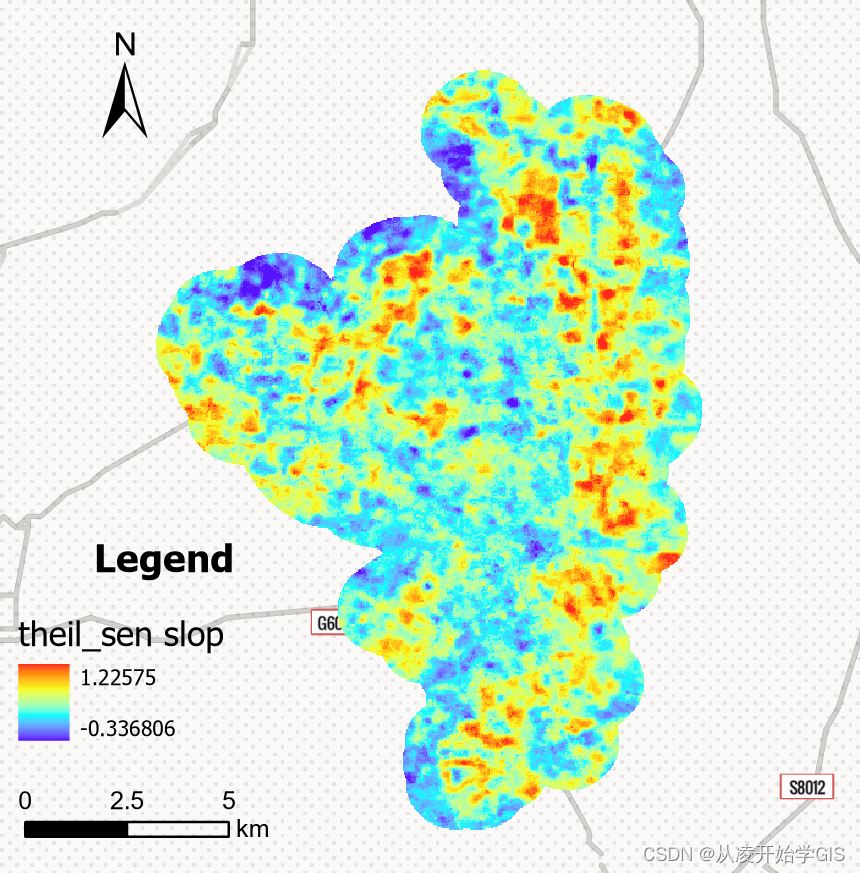 栅格时间序列数据theil_sen斜率估计（matlab）_theil-sen估计器遥感-CSDN博客
