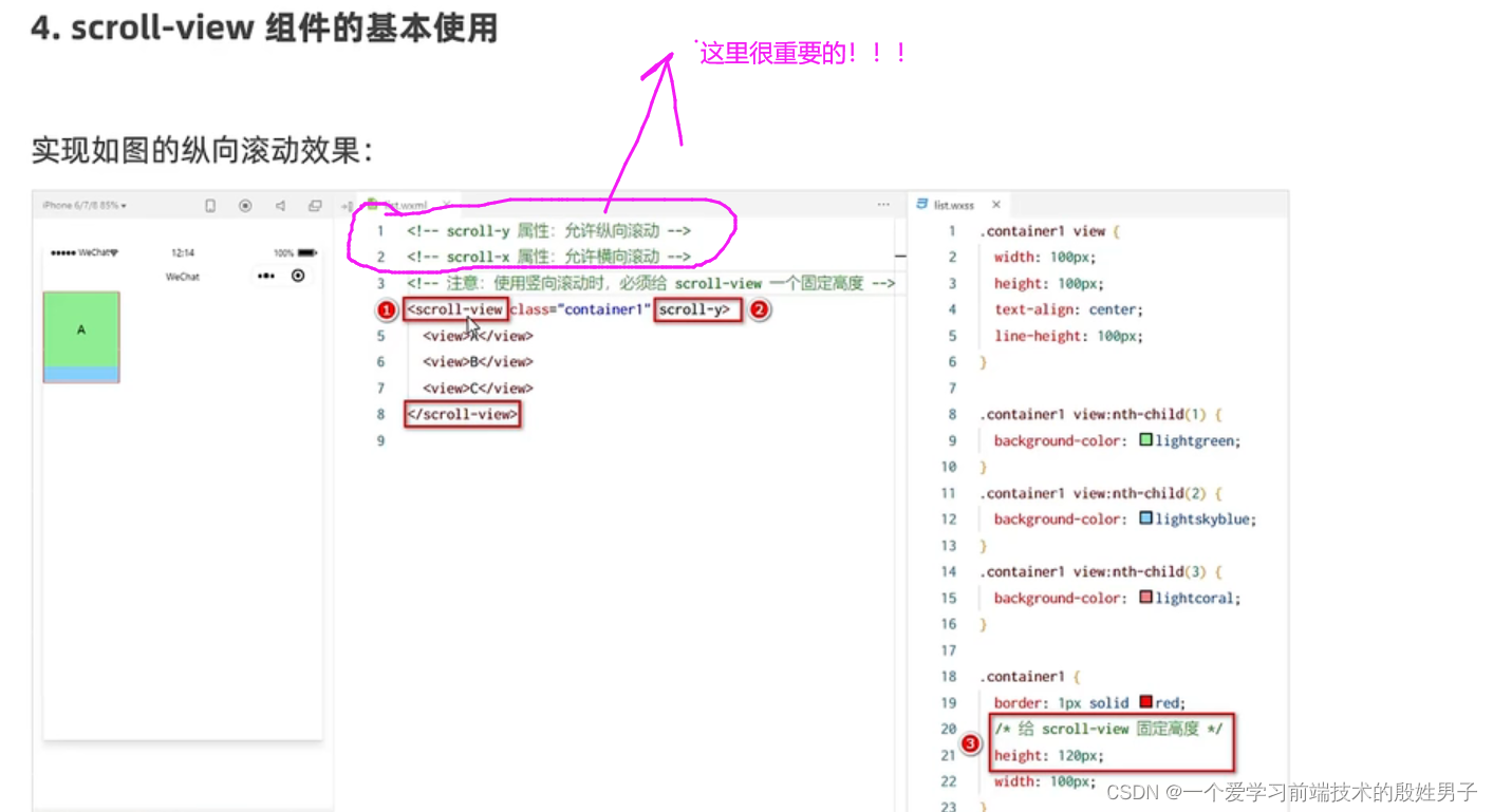 Day02 --view和scroll-view组件的基本用法-CSDN博客