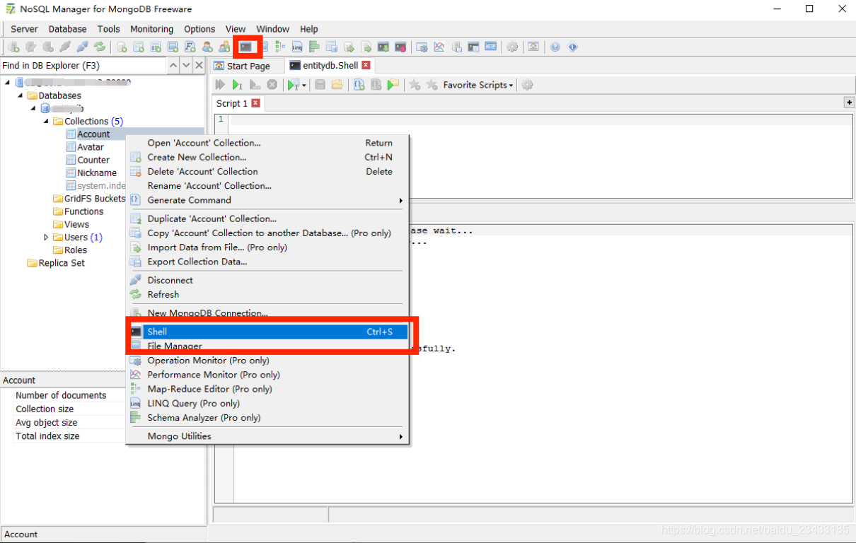 NoSQL Manager for MongoDB Freeware使用方法及清理账号流程-CSDN博客