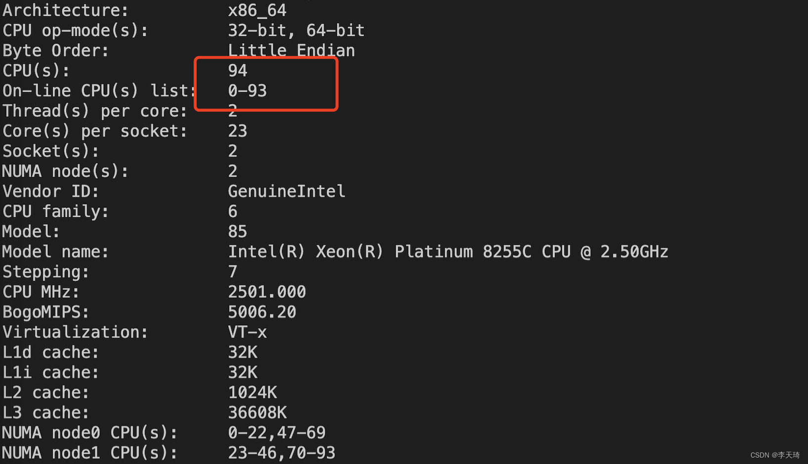 lscpu查看CPUS与cpu硬件支持的核心数不符-CSDN博客