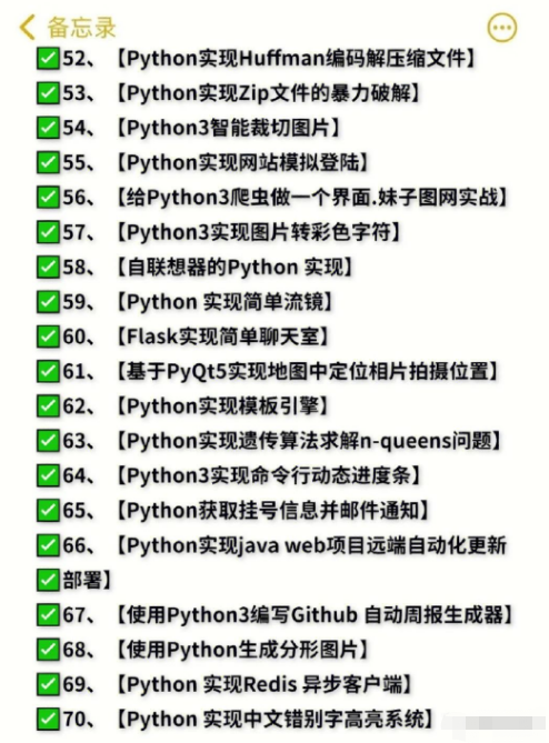 寒假提升技能必备，70个python练手项目（附源码）python70个项目下载 Csdn博客 2774