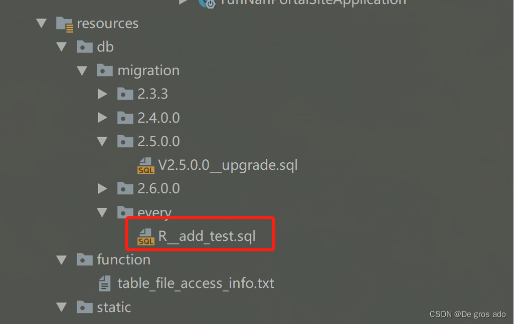 FlyWay实现数据库动态迁移_flyway baseline-on-migrate-CSDN博客