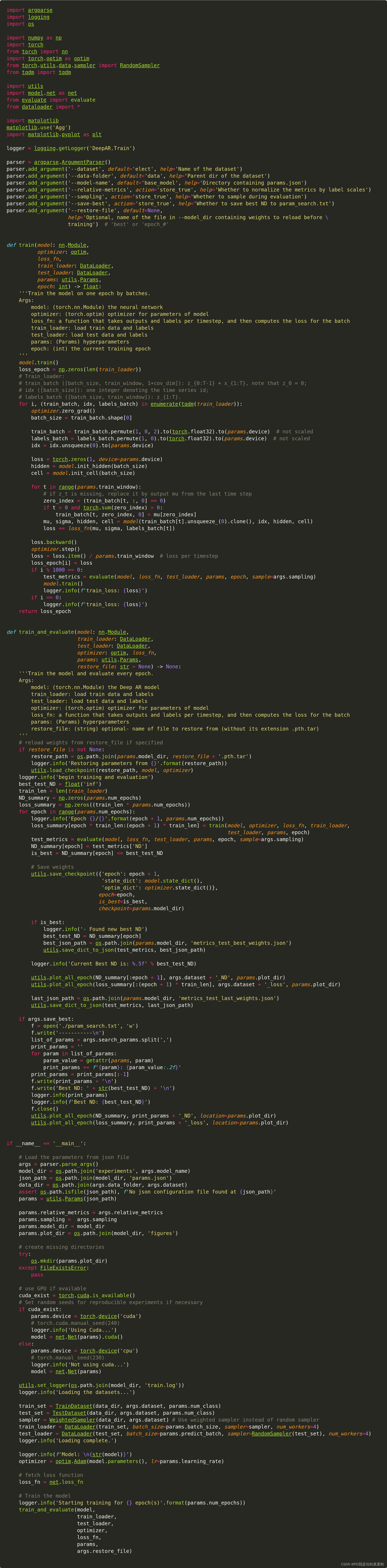 DeepAR代码详析（pytorch版）实现用电量预测_pdnbplus deepar-CSDN博客